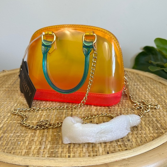 Bags | Nwt Mini Jelly Crossbody Purse Neon Summer Polly Pocket Barbie ...